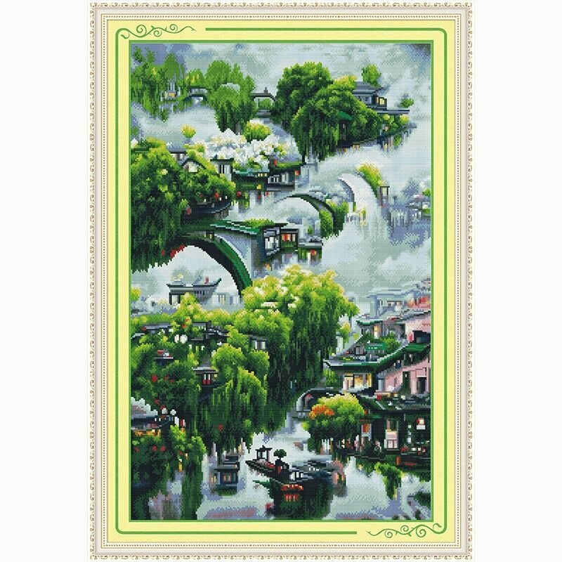 Набор для вышивания Mona Lisa, Времена года Осень, Украшение дома Рукоделие