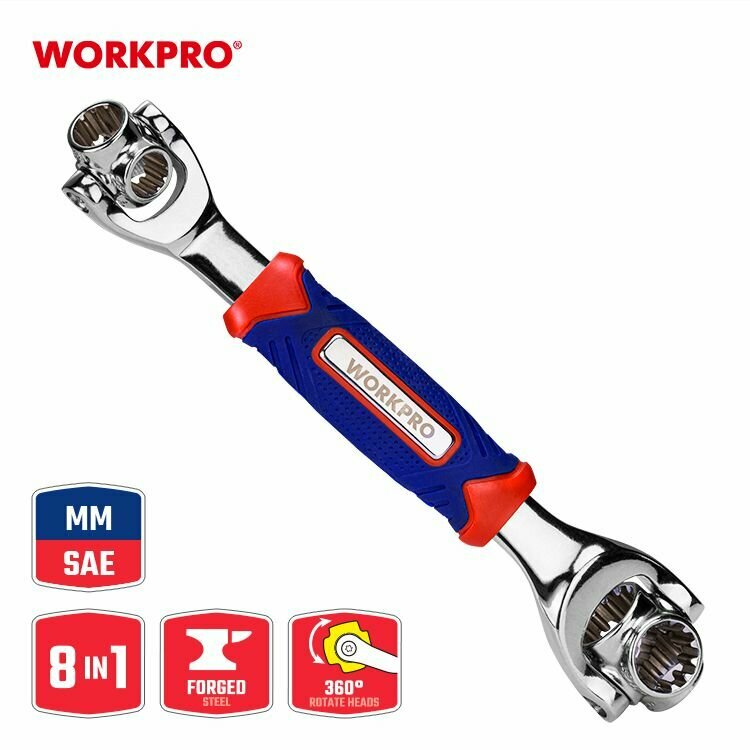 Ключ торцевой 8 в 1 WORKPRO