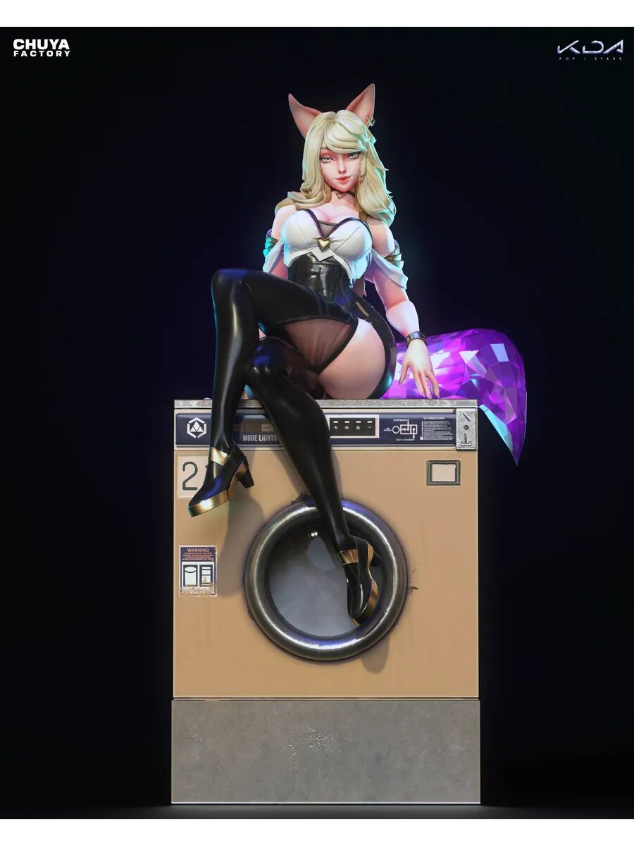 Коллекционная фигурка Ahri KDA под покраску 20 см