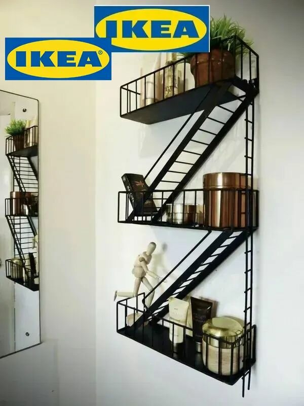 IKEA Полка Настенная Прямая, 30х10х65 см, 1 шт.