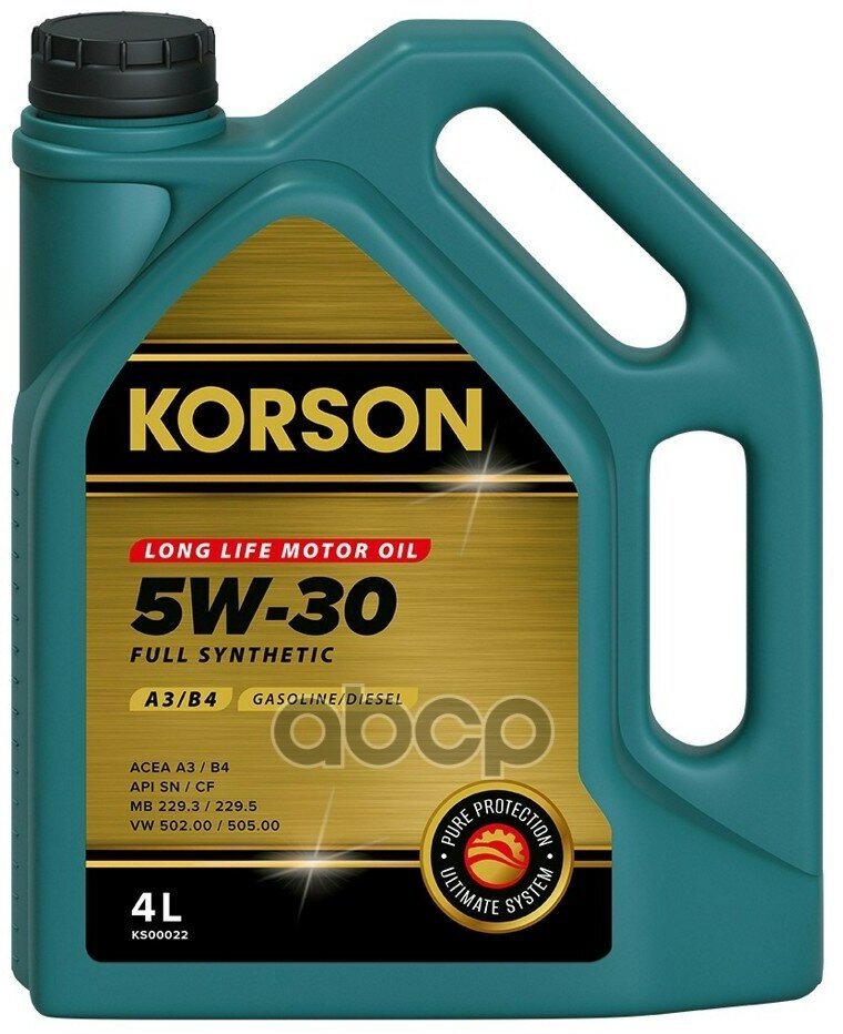 Korson Масло моторное KORSON синт. 5W-30 4л.