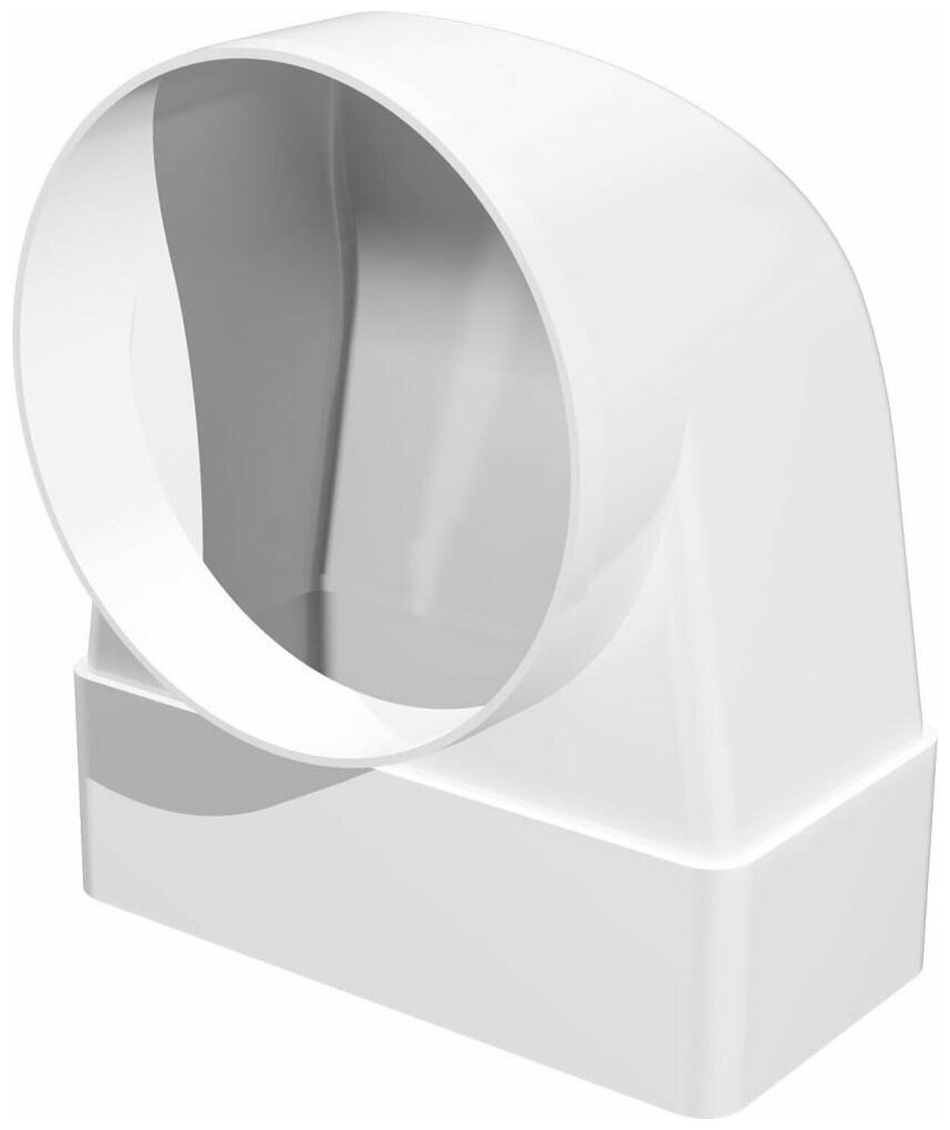 Угловой соединитель плоского воздуховода с круглым ERA 612СК10КП