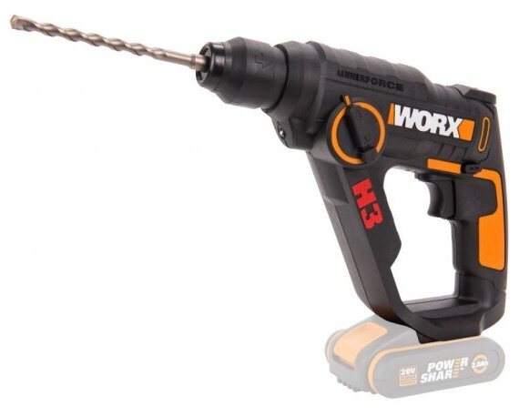Перфоратор аккумуляторный Worx H3 WX390.9, без АКБ и ЗУ