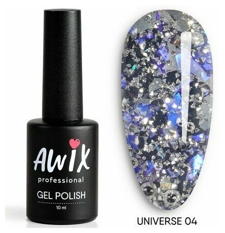 AWIX Professional, Гель-лак Universe №04, 10 мл