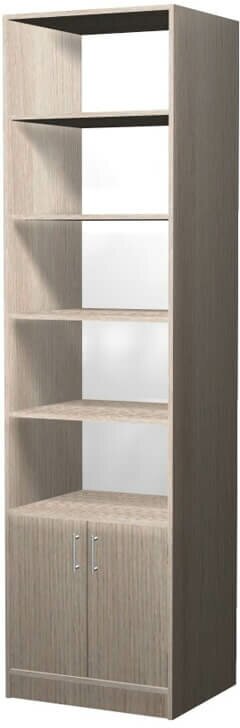 Гардеробная система, модуль Нордвин 20, Легкомаркет, 80х40х240, полки, ясень шимо светлый