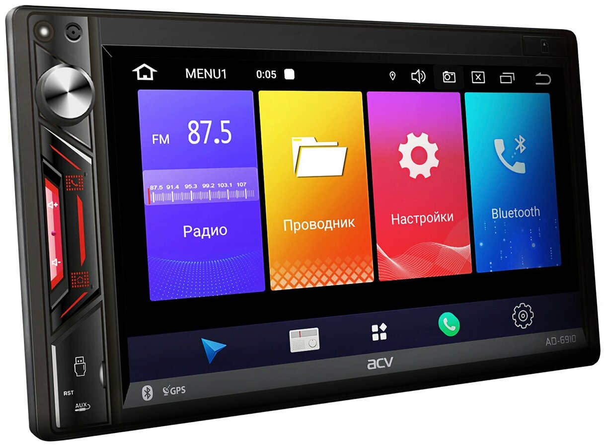 Универсальная автомобильная мультимедийная система на Android ACV AD-6910