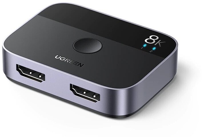 Разветвитель HDMI (сплиттер) Ugreen CM561 на 2 входа/выхода 8K 1x2/2x1