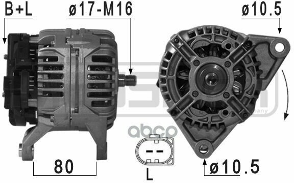 209024 Генератор FIAT DUCATO IVECO DAILY III 110A Era арт. 209024