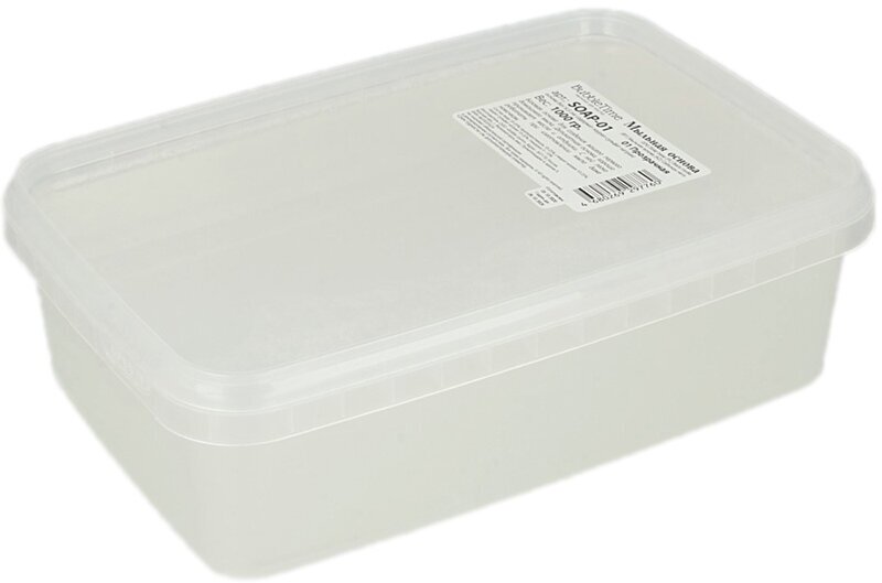 BUBBLE TIME мыльная основа SLS-free SOAP-01 прозрачная 1 кг для мыла ручной работы