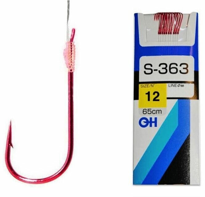 Крючки Owner S-363 56915 №12 / с поводком 0.12