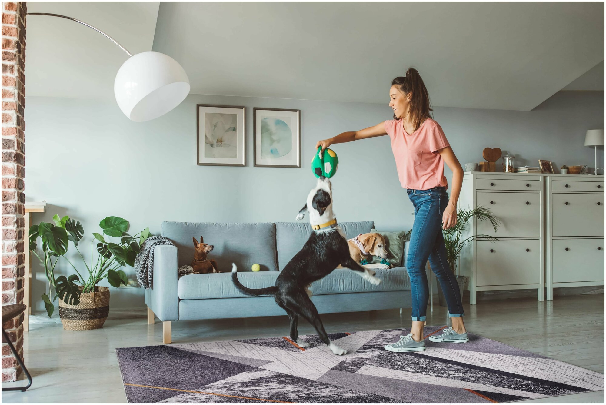 Ковер DivaHome, безворсовый, прямоугольный, машинная вышивка, полиэстер/хлопок, 1.6x2.3м