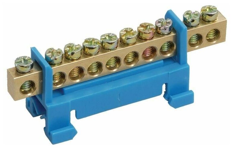 Шина нулевая на DIN-изол. «Стойка» ШНИ 6х9-10-С-С IEK YNN10-69-10P-K07