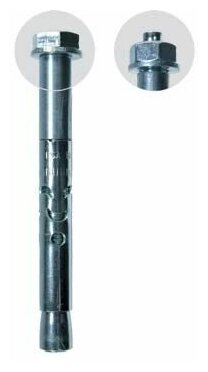 Анкерный болт FISCHER FSA с гайкой и шайбой оцинкованный 10/10 b; s 20 шт