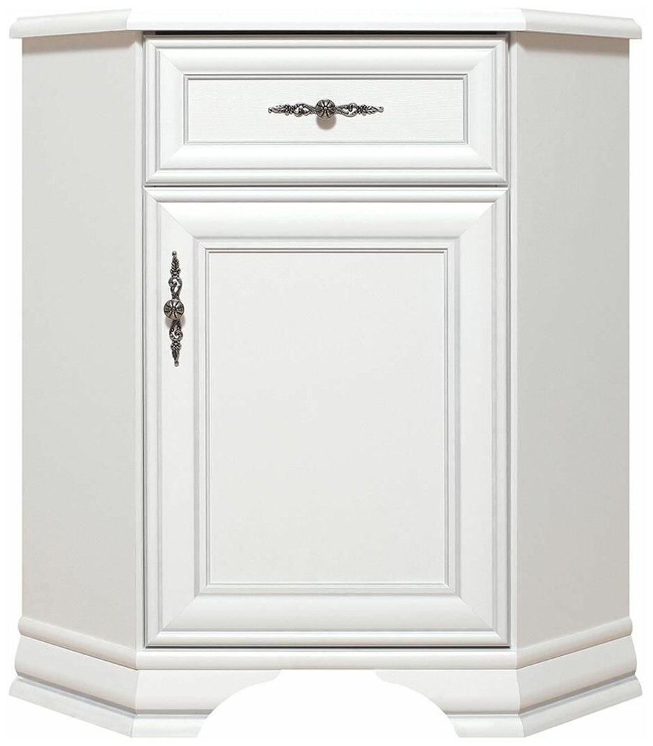 Тумба Black Red White Кентаки / Kentaki KOMN1D1S/P белый, 58.5х58.5х90 см