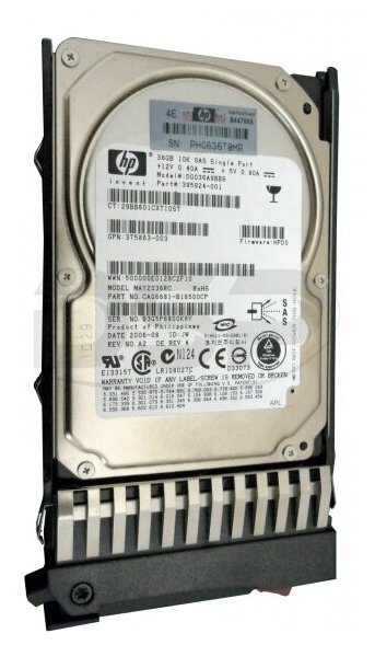 Жесткий диск 36.4GB HP SAS SFF SP 10K 375859-B21