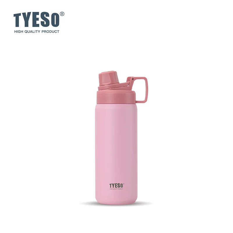 TYESO Розовый сакура 750 мл Нержавеющая сталь термос для спорта