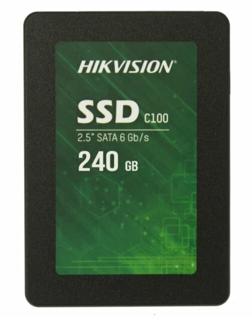 Твердотельный накопитель SSD 2.5" HIKVision 240GB C100 Series (SATA3, up to 550/450MBs, 3D TLC, 80TBW)