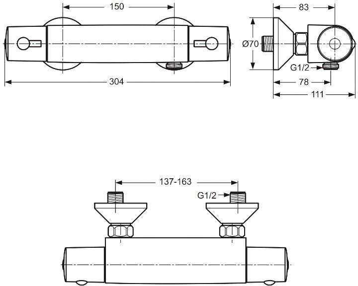 Термостат сантехнический Ideal Standard Термостат
