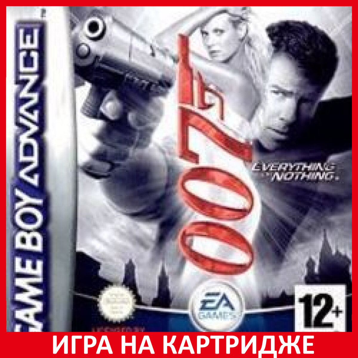Игра James Bond 007: Everything or Nothing Русская Версия GBA Картридж на Nintendo game boy advance