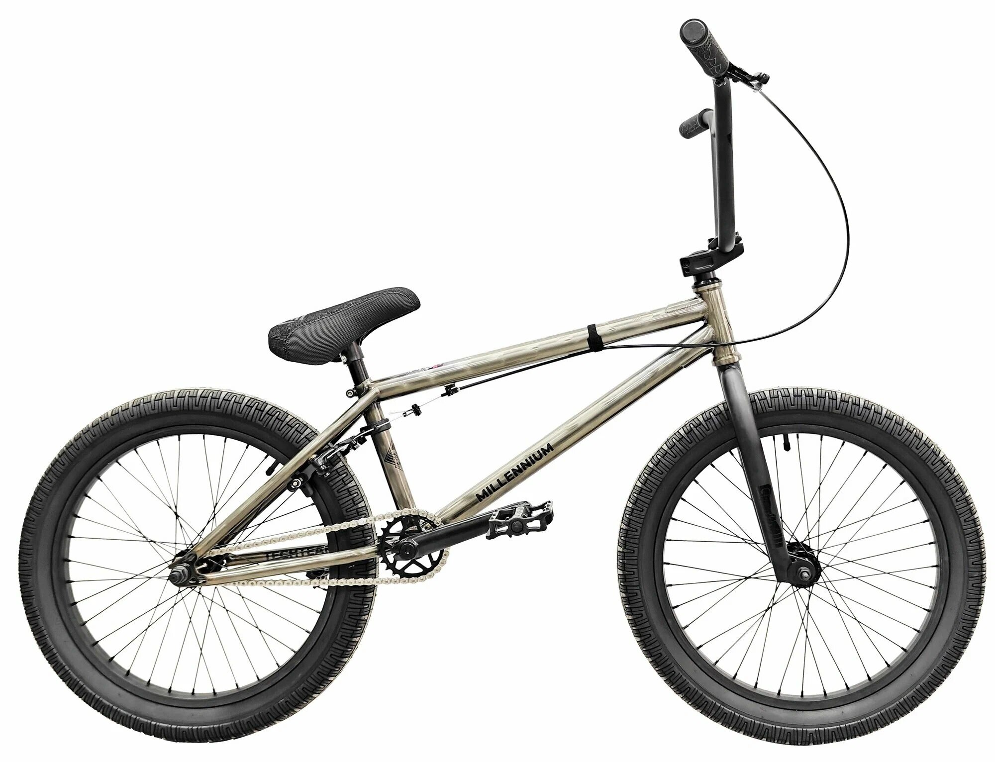 Велосипед BMX Tech Team Millennium серый 20,4"х20" 2024