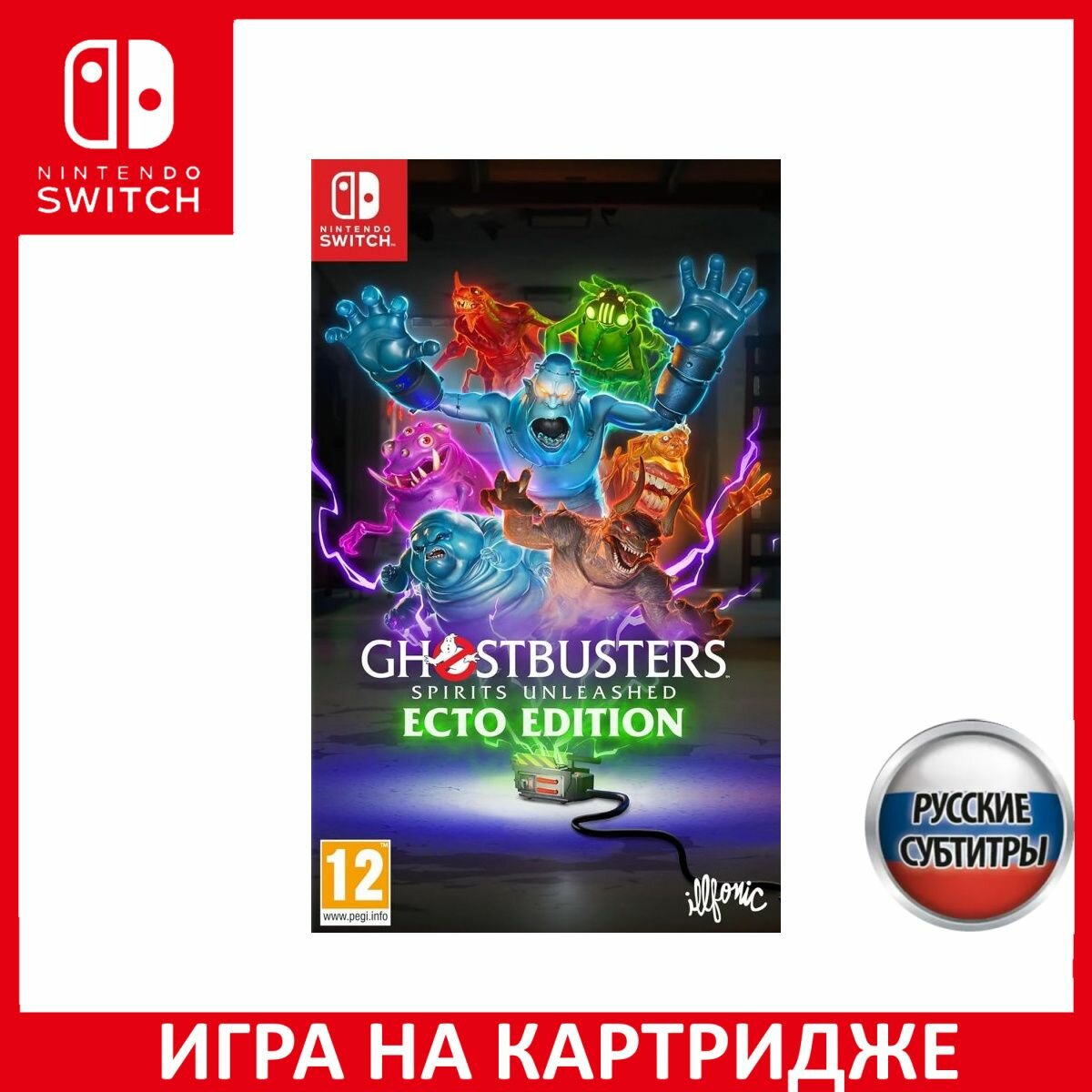Игра Ghostbusters (Охотники за приведениями) Spirits Unleashed Ecto Edition Switch Русская Версия Картридж на Nintendo Switch