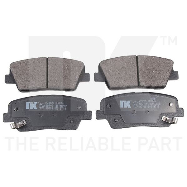 Колодки тормозные к-т для автомобиля Hyundai Kia, NK 223526 (1 шт.)