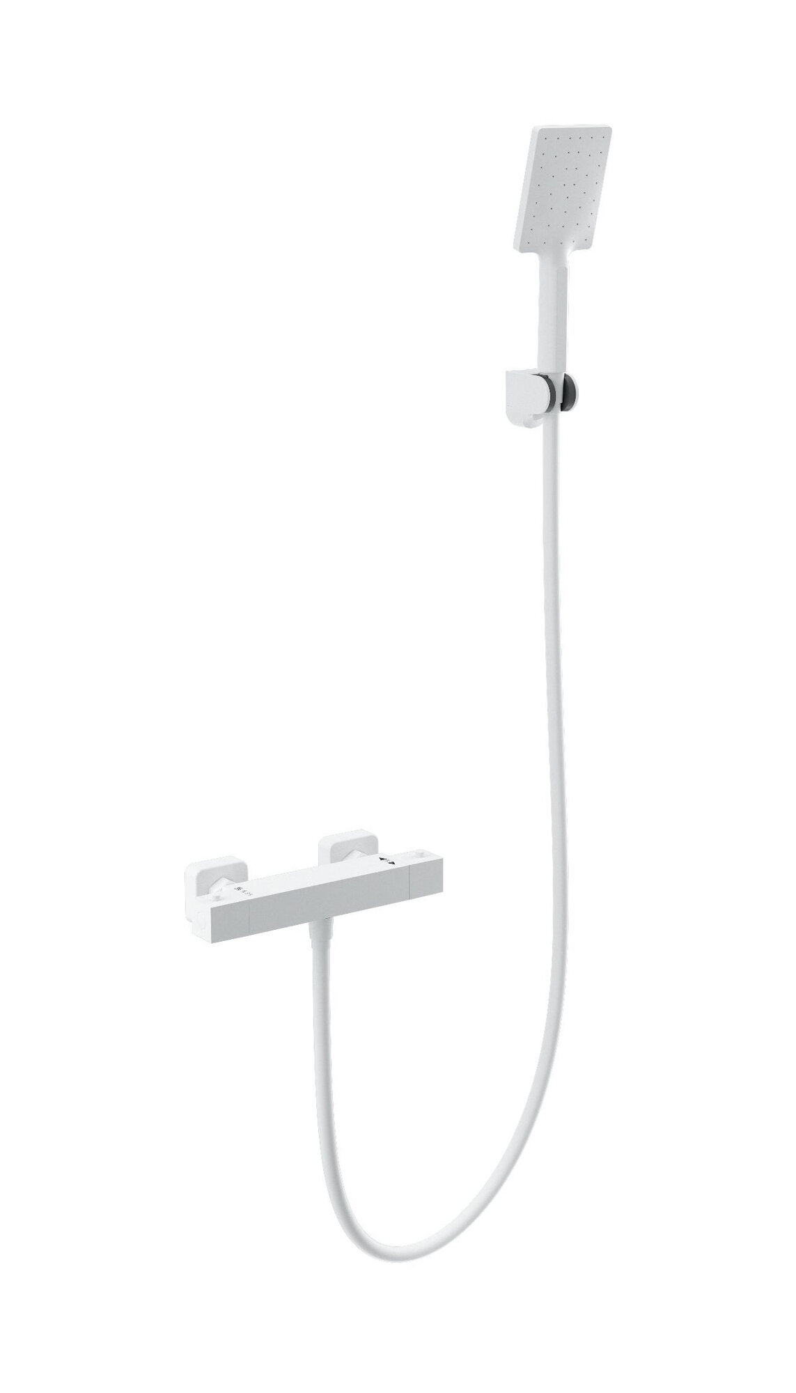 Смеситель для душа с термостатом WONZON & WOGHAND, Белый матовый (WW-B2026-A-MW)