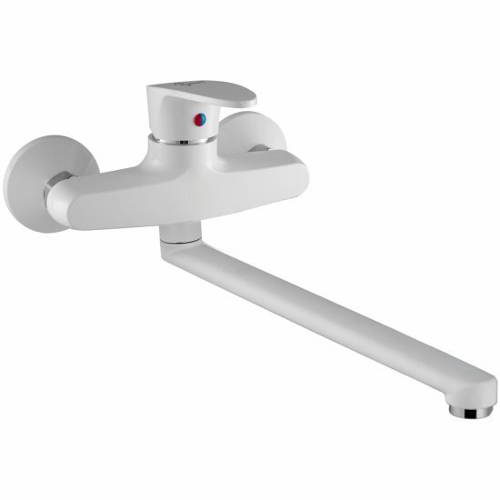 Смеситель для кухни Plstart настенный белый (PL4605-8)