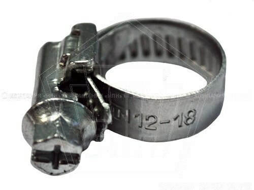 Хомут ( 12-18/9мм) "завод труд" оцинкованная сталь (упак. 10 шт.)