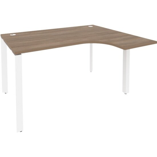 Стол эргономичный Riva CHAIR правый на П-образном м/к O. MP-SA-3 (R) Дуб аризона/Белый металл 1380*1180*750 Onix