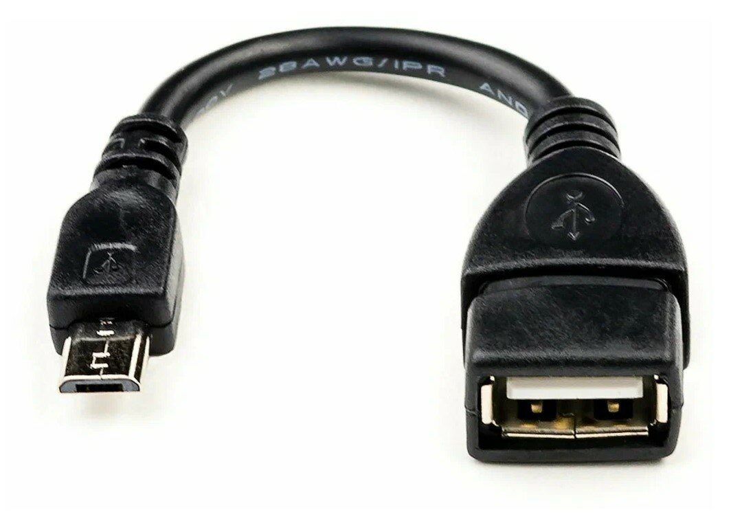 Кабель OTG ATCOM AT3792 USB 2.0 (Af) <=> microUSB, 0.1 m
