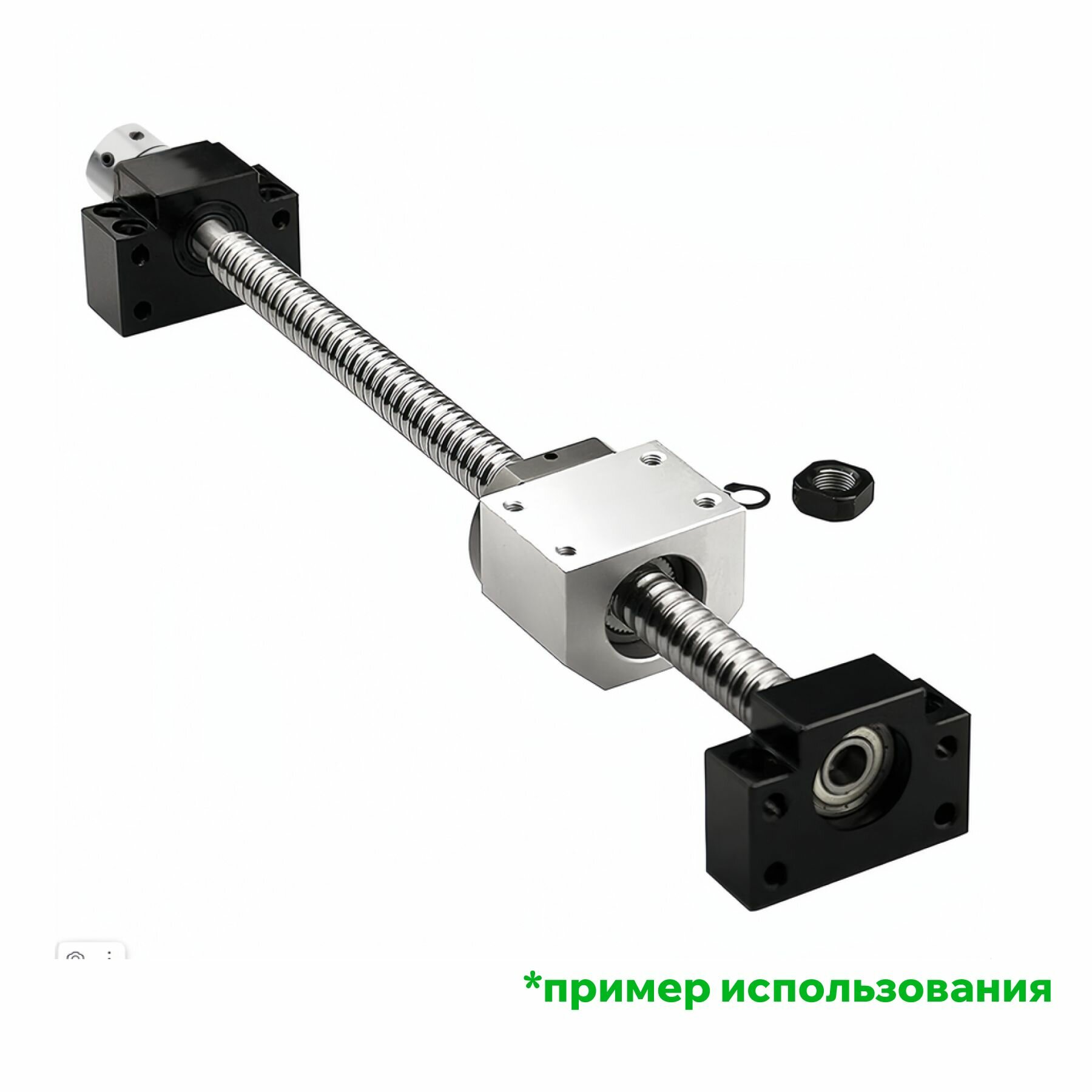 Винт ШВП SFU2005 L2000, система линейного перемещения для ЧПУ — фото 1