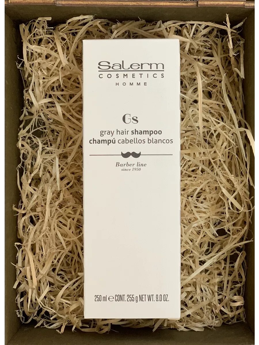 Шампунь Salerm Homme Gray Hair, для седых и жестких волос, 250мл