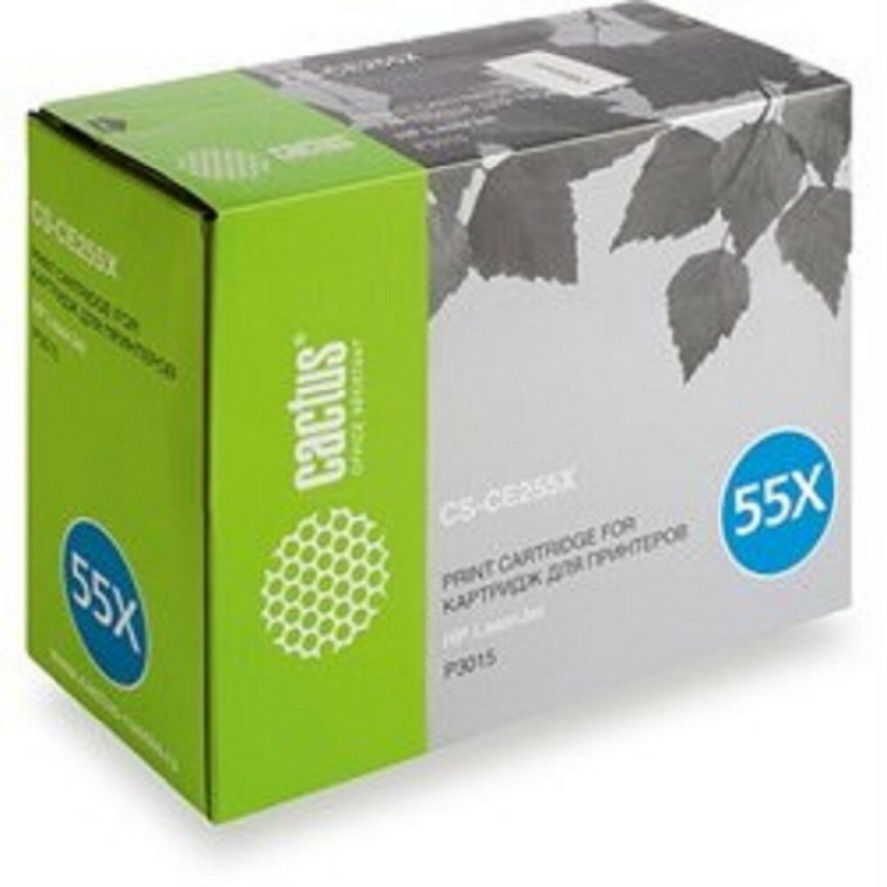 Картридж CACTUS CE255XS, Черный