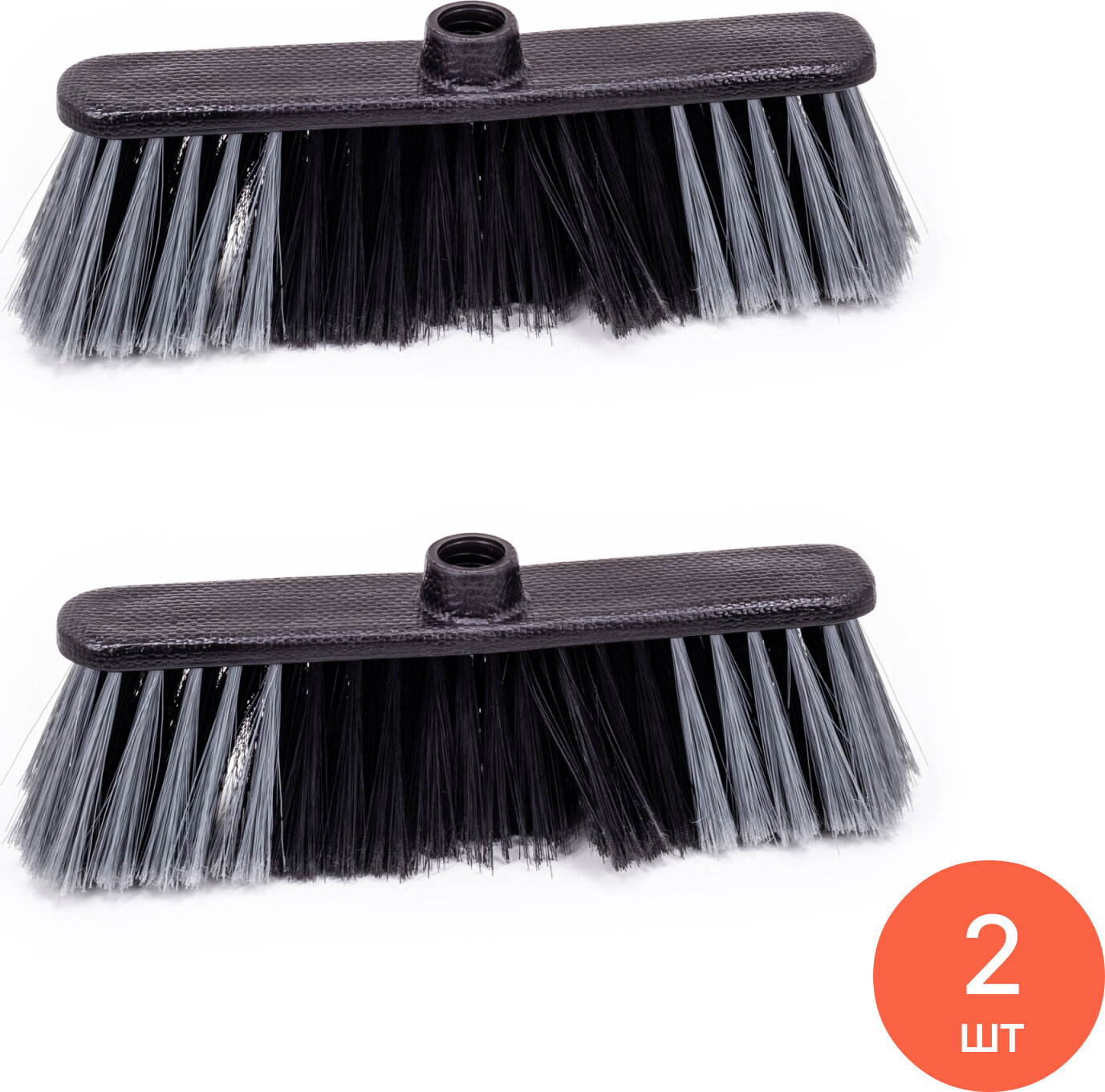 Щетка Idea Стандарт для пола полипропилен серый/черный 275х110х75мм (комплект из 2 шт)