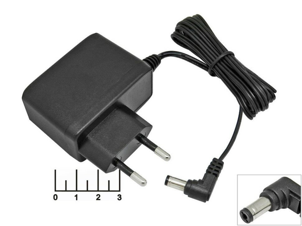 Блок питания 5V 2A импульсный (5.5*2.1) (для ресивера) (угол)