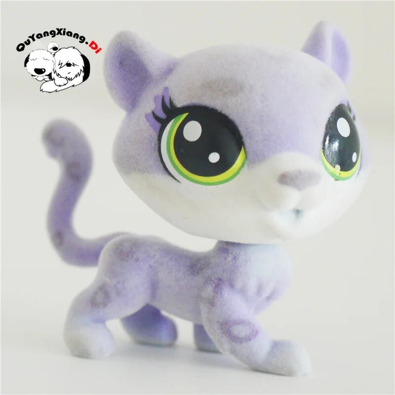 Фигурка Littlest Pet Shop котенок, CW057, фиолетовый