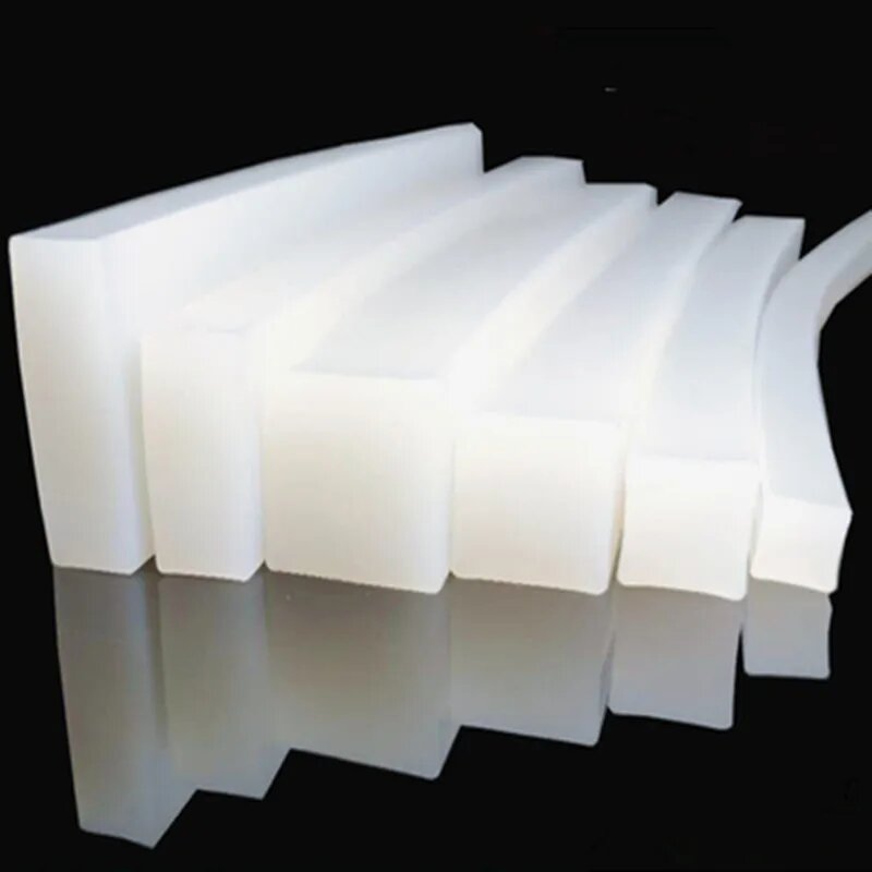 Термостойкая силиконовая уплотнительная лента 30 мм, 2 мм, 1M