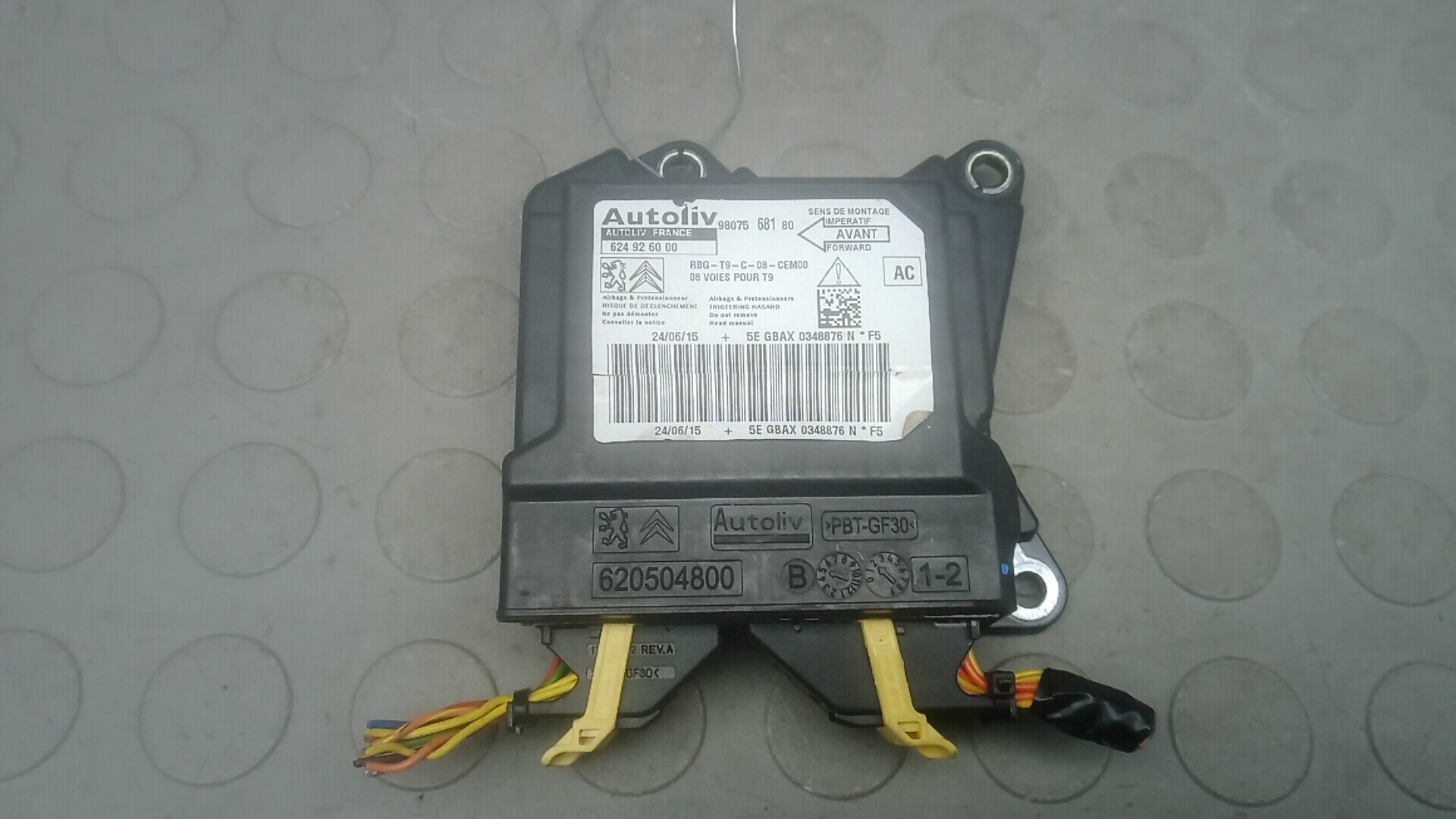 Блок управления airbag PEUGEOT 308 2, Номер 9807568180