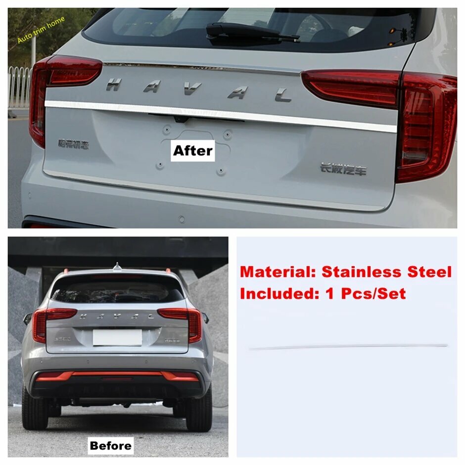 Задняя дверь багажника, полоса задних ворот, порог/задняя высокопозиционная скоба, лампы, декоративная накладка, накладка для Haval Jolion 2021 2022 Model B