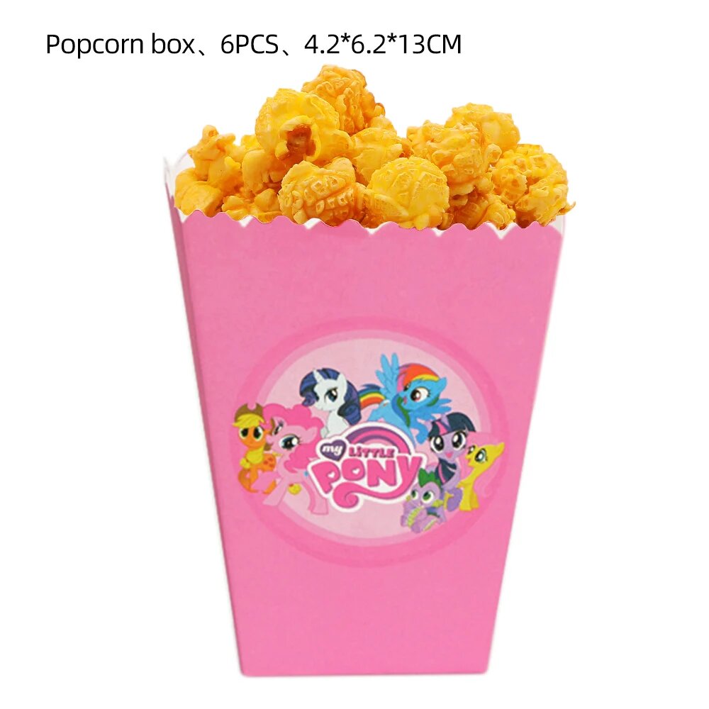 Набор для детского дня рождения "Маленький Пони" Hasbro 6pcs popcorn box