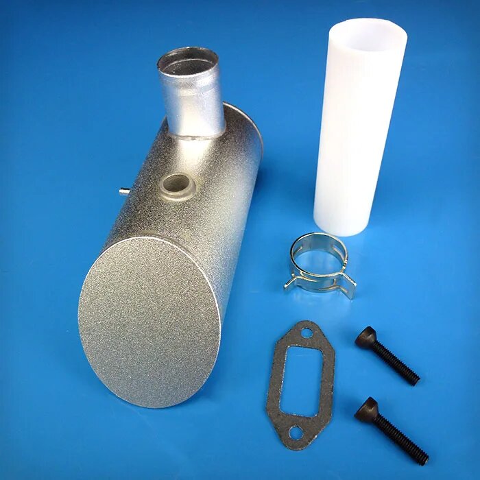 Выхлопная труба (глушитель) с одним/двумя отверстиями для бензинового двигателя DLE120 Single Hole