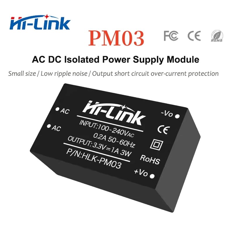Hi-Link HLK-PM01 Преобразователь напряжения 220В до 5В PM03 10PCS