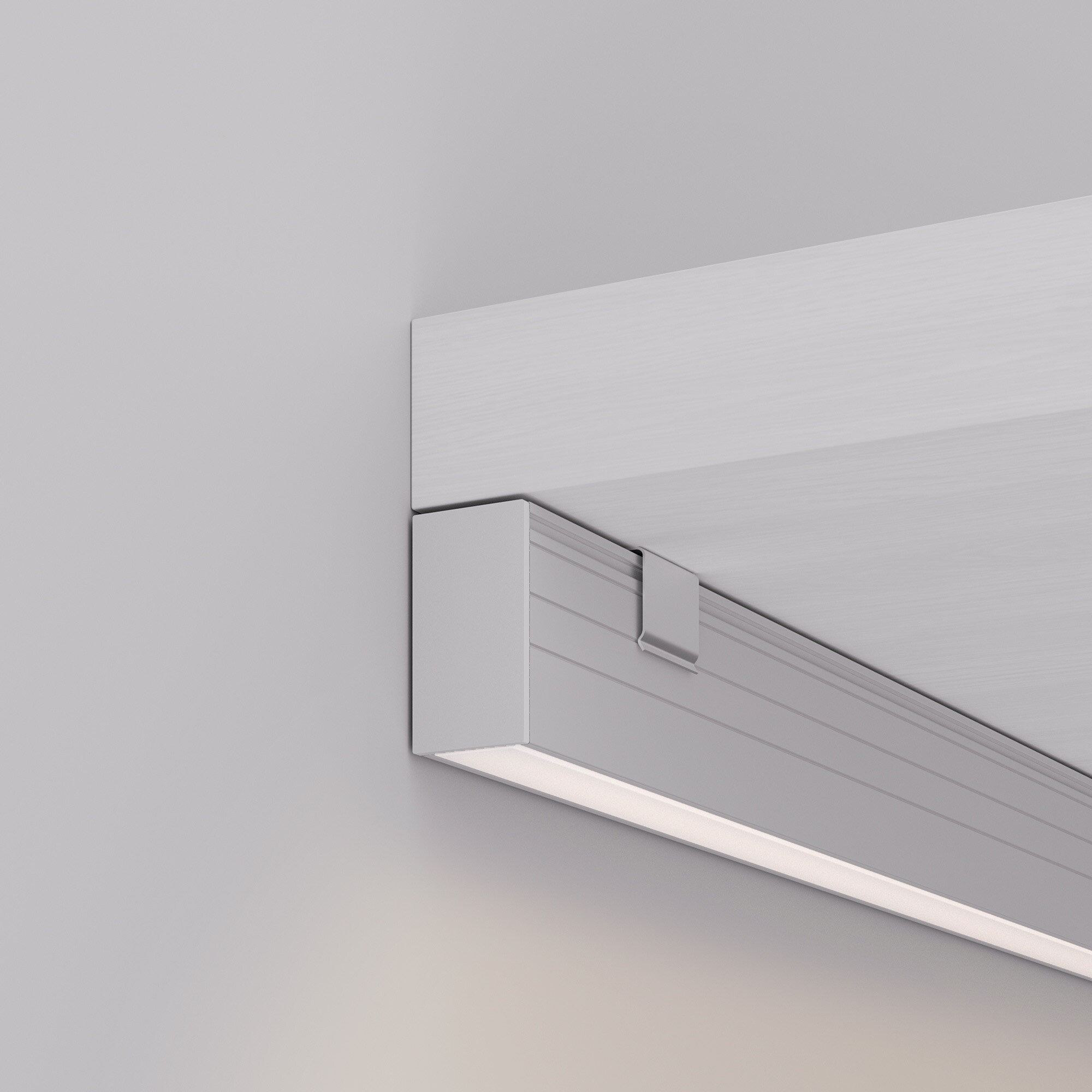 Экран для профиля для светодиодной ленты Arlight Экран LINE-1019-W8-2000 OPAL (Arlight, Пластик), 2м