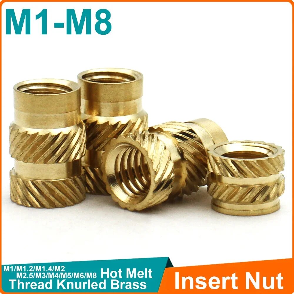 Медные гайки DUOJI M1-M8 M4(od 5.5mm)-20pcs, Length 10mm