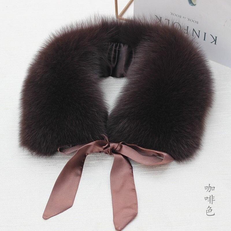 Меховой шарф-бант 50 см