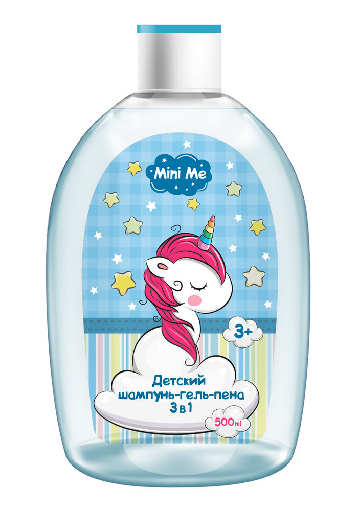 Family Cosmetics Mini Me Детский шампунь-гель-пена 3 в 1 3+ 500 мл.