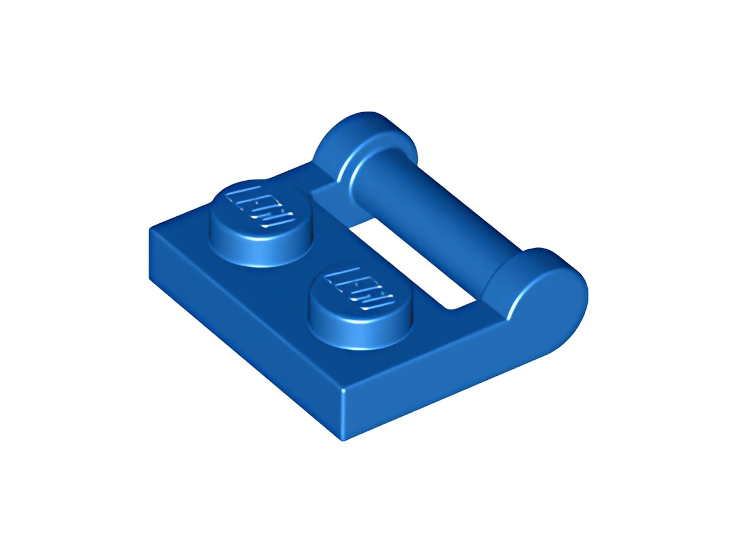 Деталь LEGO Пластина Lego Plate, Modified 1 x 2 with Bar Handle on Side - Closed Ends 48336 Blue U