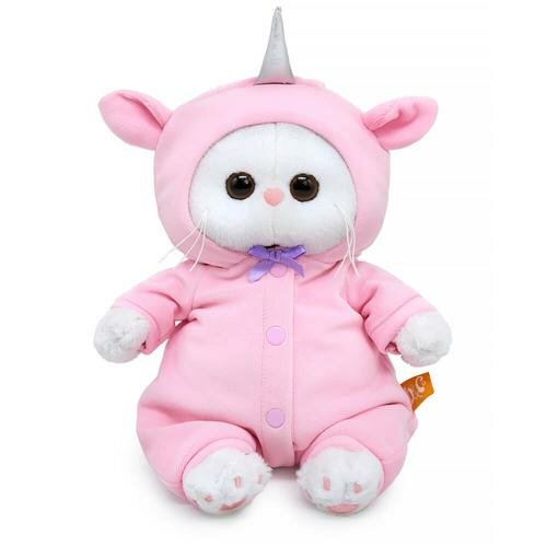 Мягкая Игрушка BUDI BASA Кошечка Ли-Ли, BABY в комбинезоне "Единорог", 20 см (LB-145)