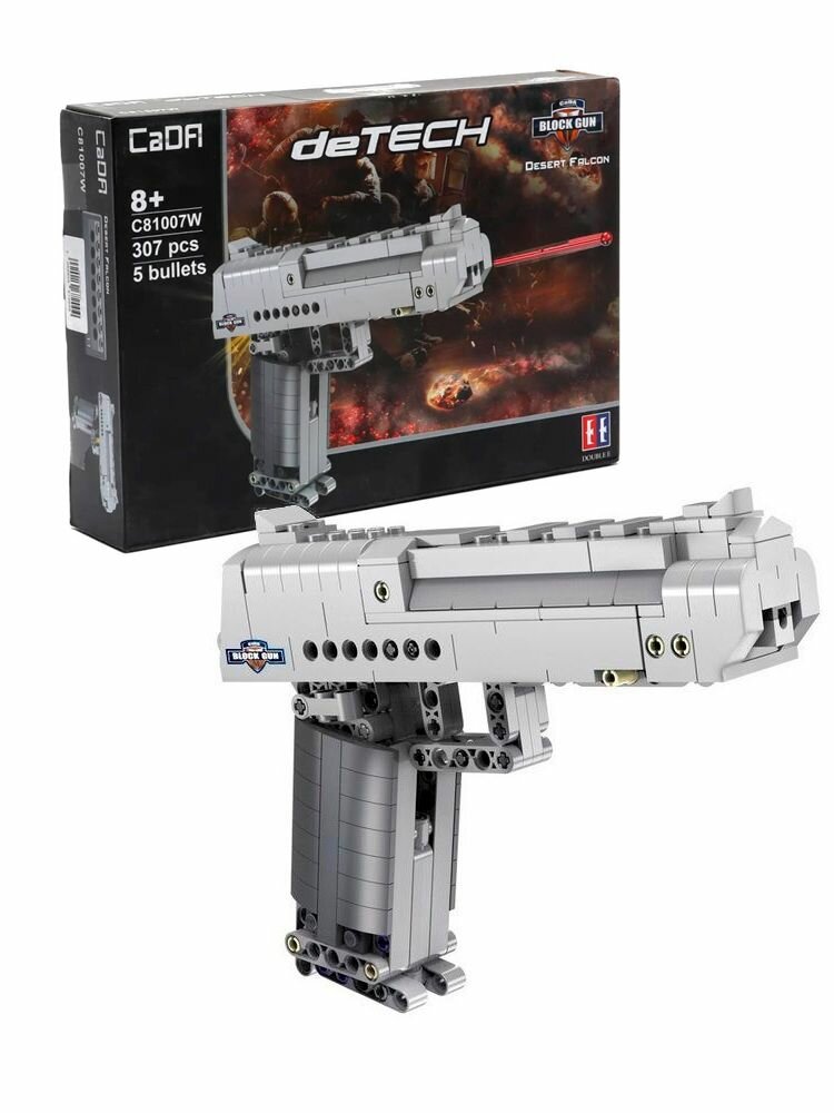 Конструктор CADA deTech пистолет Desert Falcon, 307 элементов - C81007W
